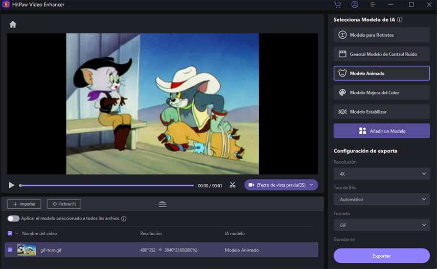 Mejora la calidad de los GIFs con IA: crea GIFs impactantes